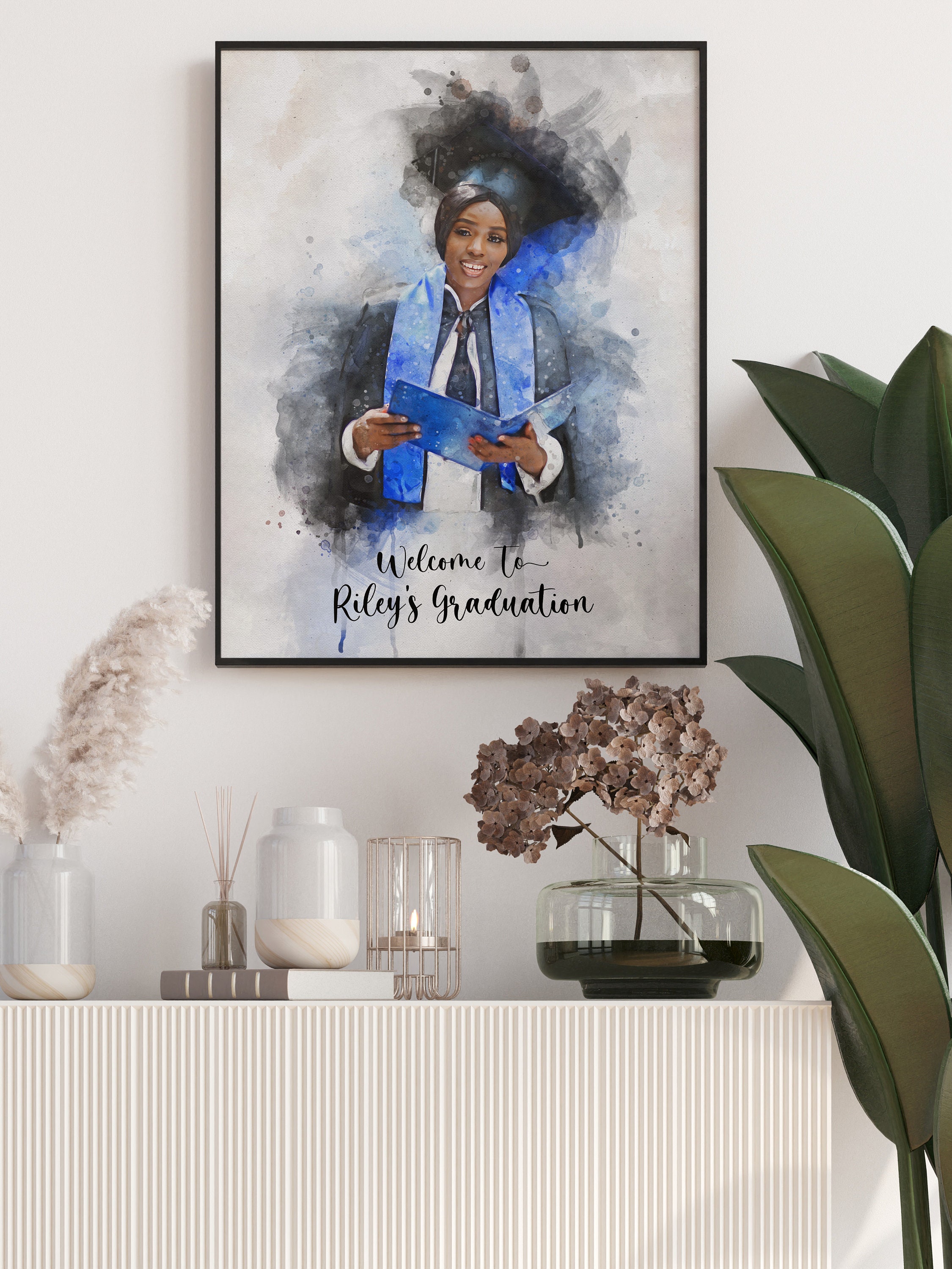 Custom Graduation Canvas Graduation Printable Graduation Gift End of ...