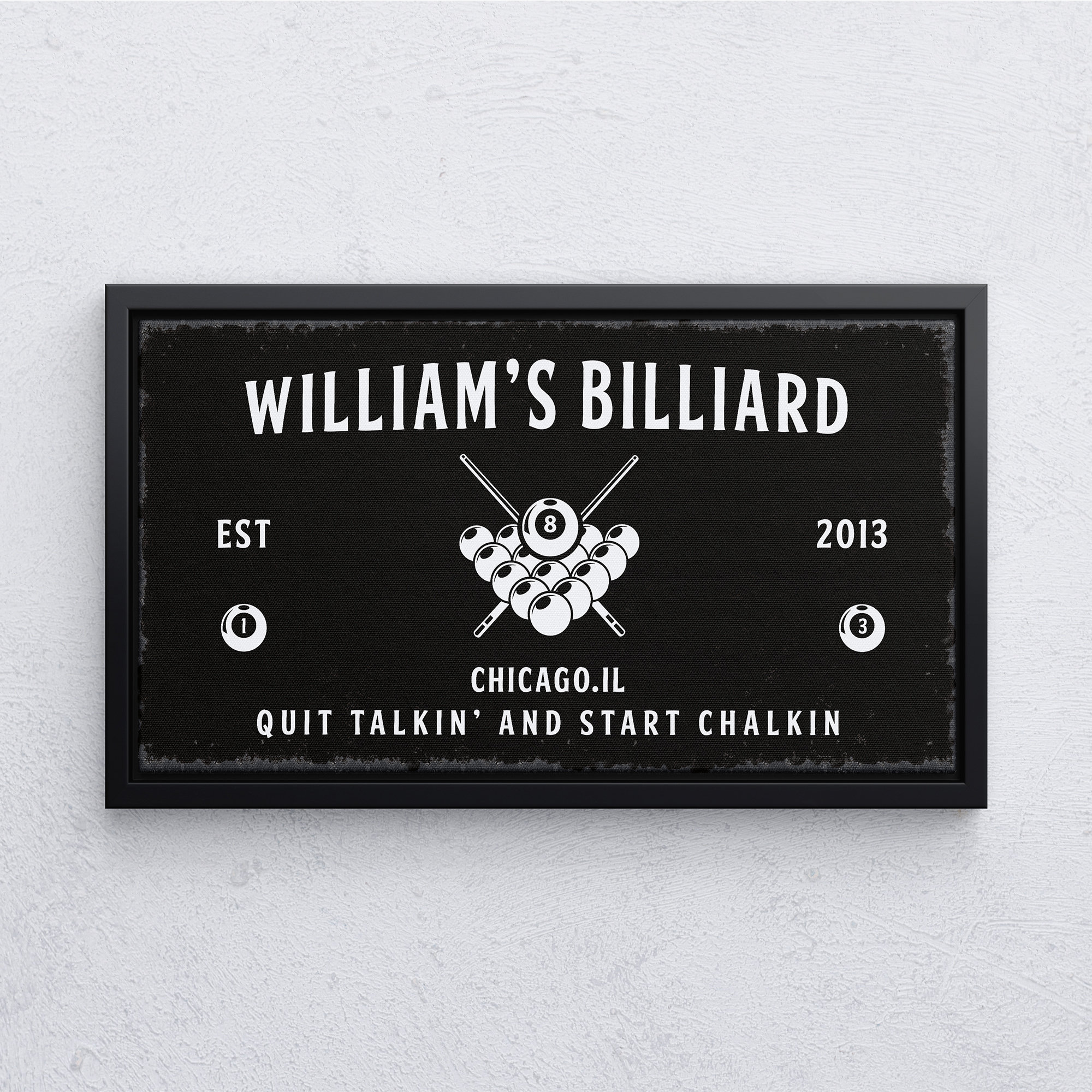 Billiards Decor Sign Room Wall Art, Billiard Enthusiast Present ...
