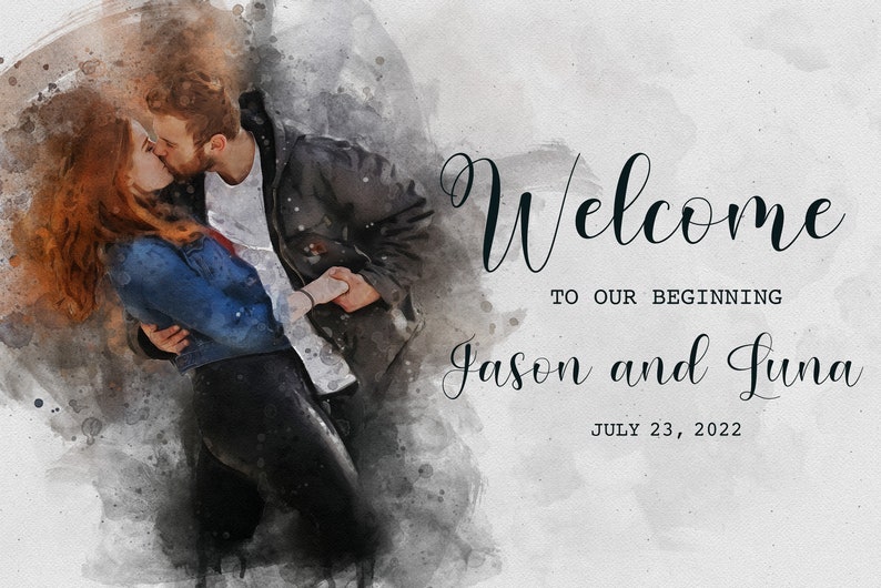 Personalized Wedding Welcome Sign Wedding Entrance Sign Wedding Decor ...