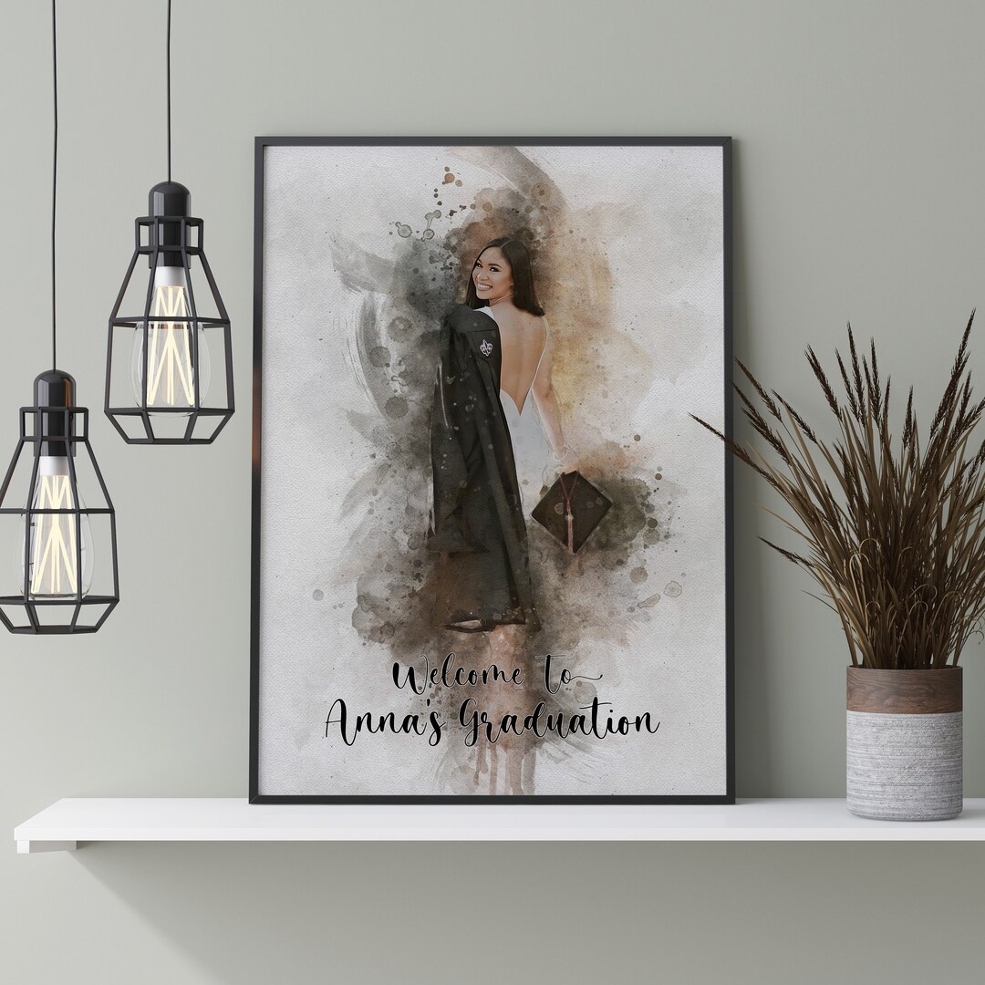 Custom Graduation Canvas Graduation Printable Graduation Gift End of ...