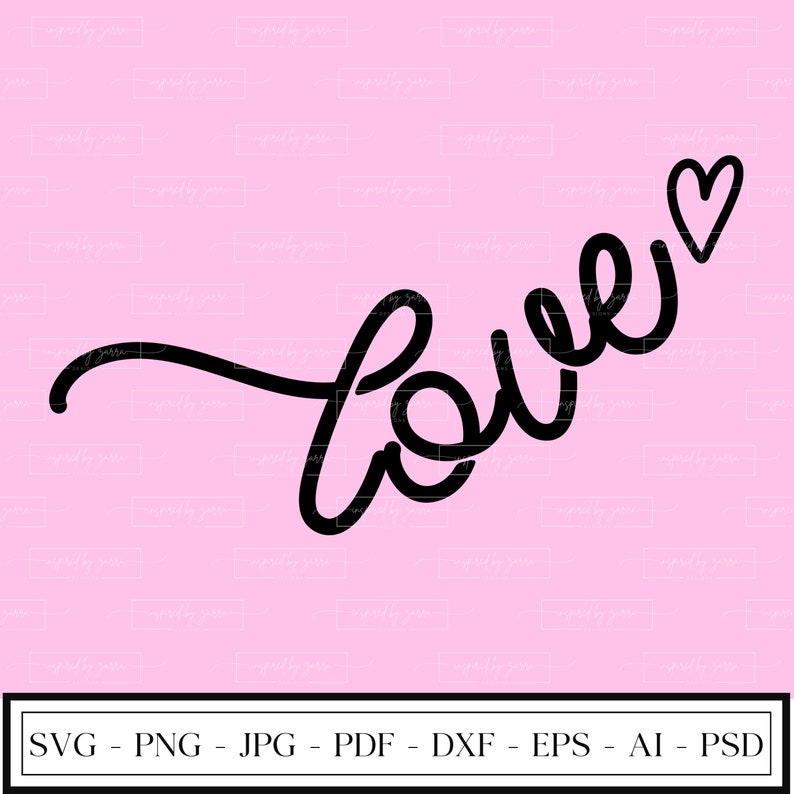 Love Cursive Love Minimalist Design Neckline Of Shirt Trending Design Cut File Svg Png Dxf Eps