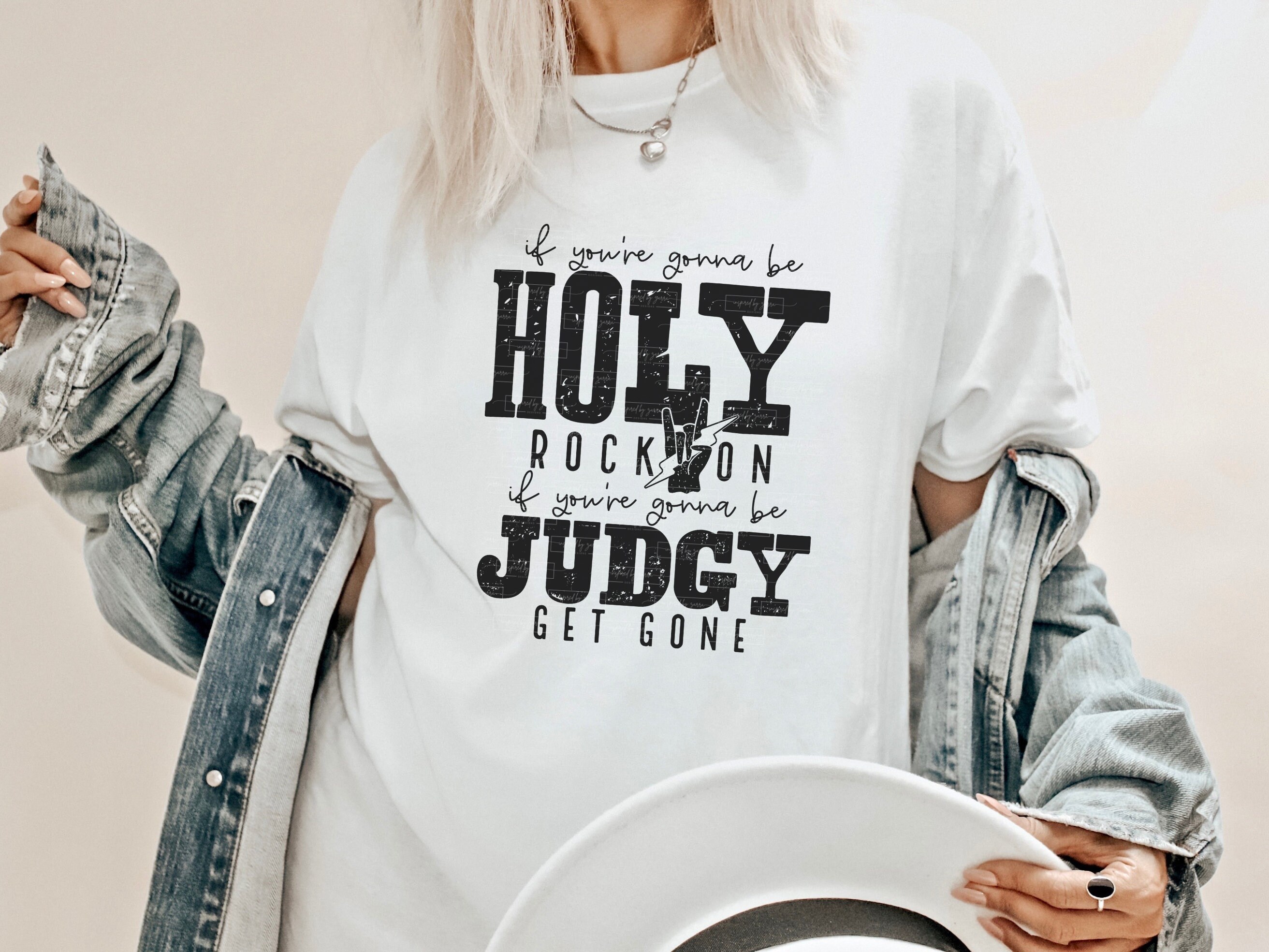 Holy Rock on Judgy Get Gone Design Digital Design Download Instant ...