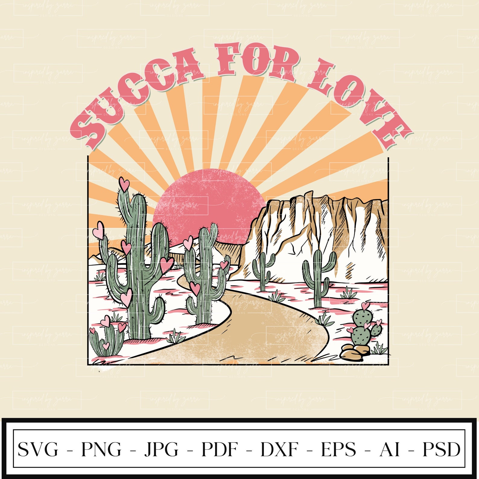 Succa for Love Design Valentine's Day Svg Succa for Love Png Cactus Png ...