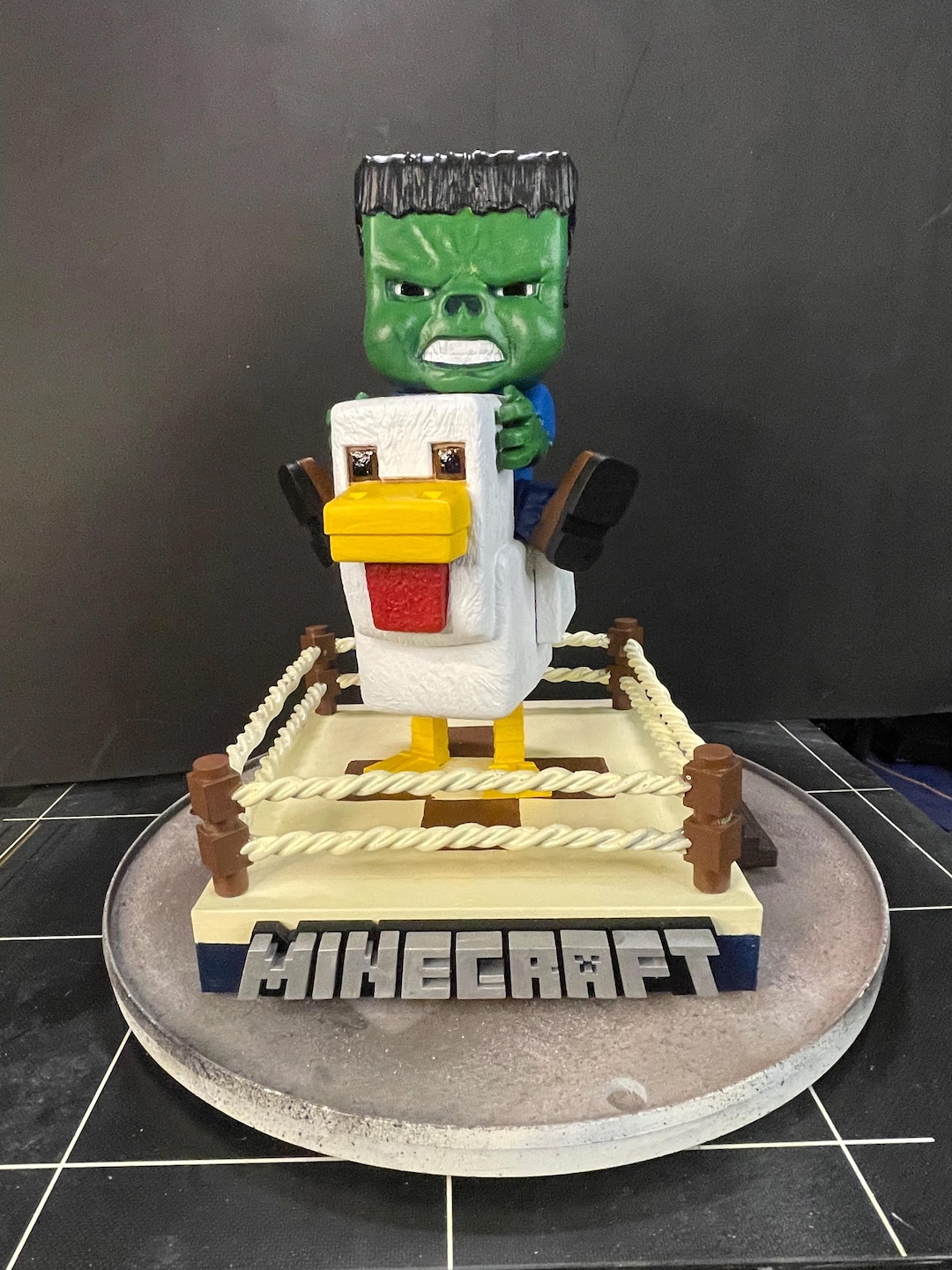 Handmade Chicken Jockey Figurine – Minecraft Inspired – Gamer Gift Idea ...