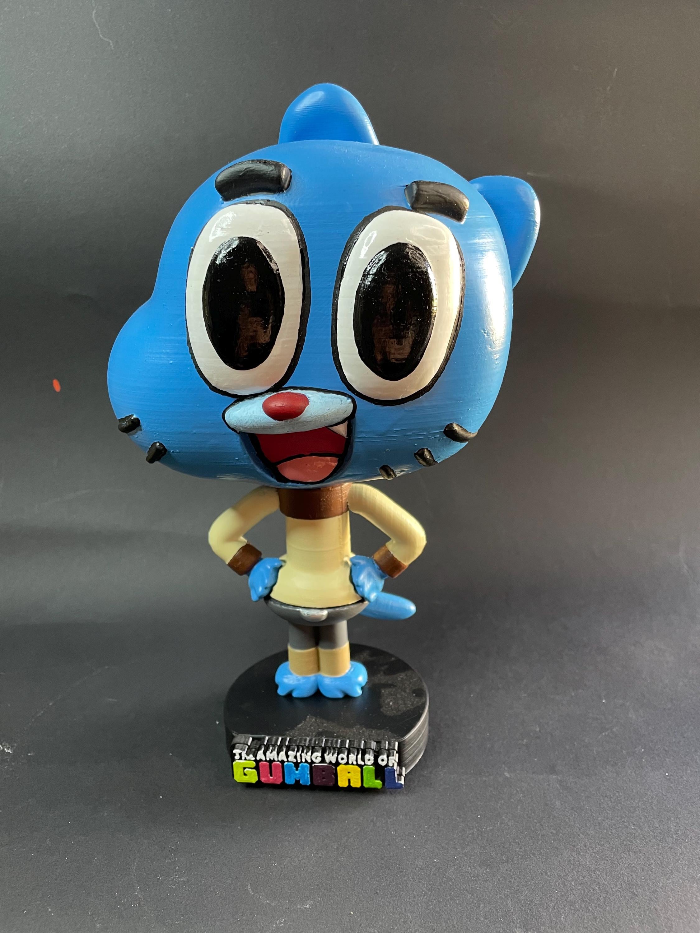 Gumball Figurine – Cartoon Fan Art Sculpture – Custom Made – Unique ...