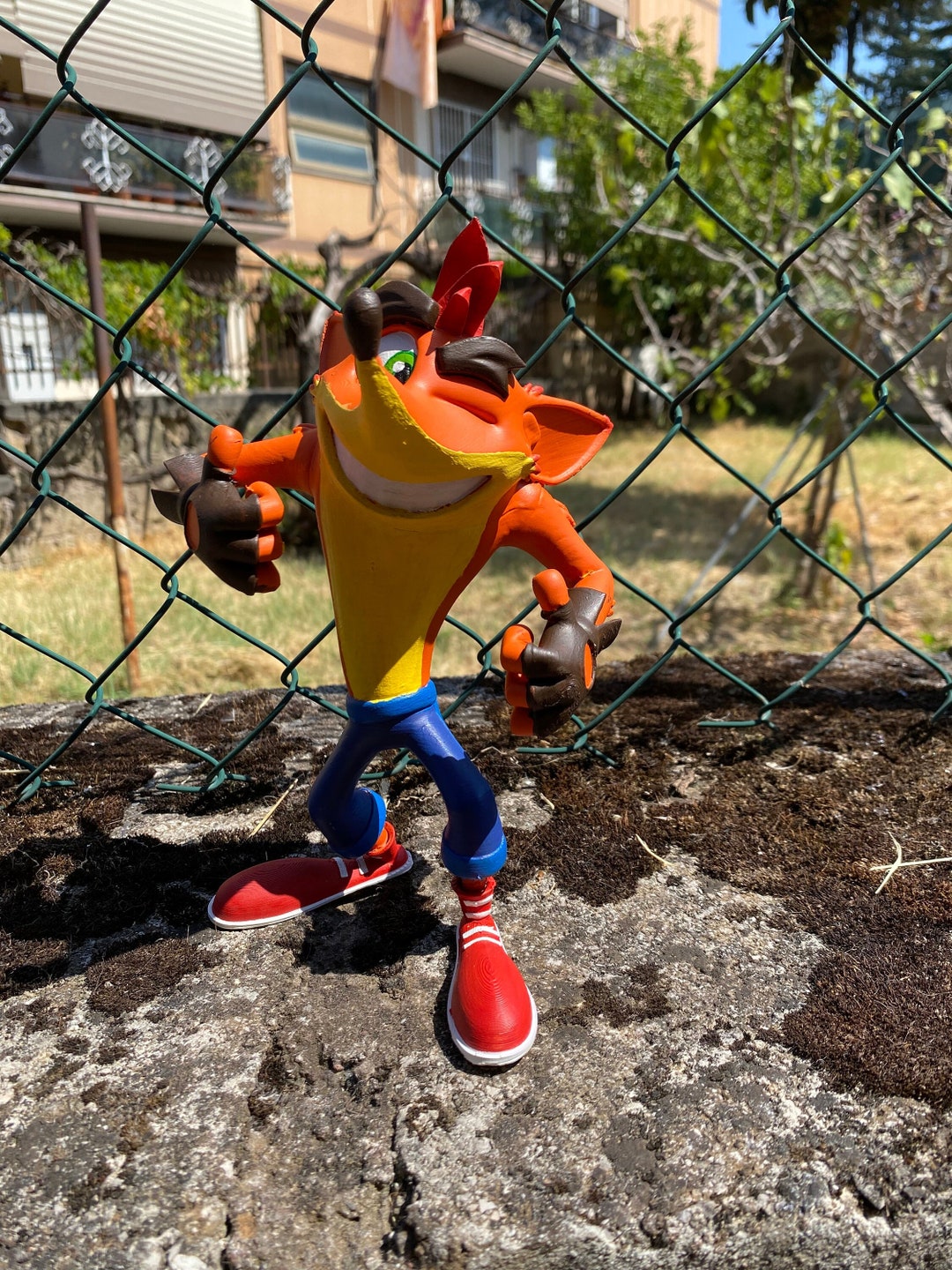 Crash Bandicoot Statue Action Figure Etsy Canada