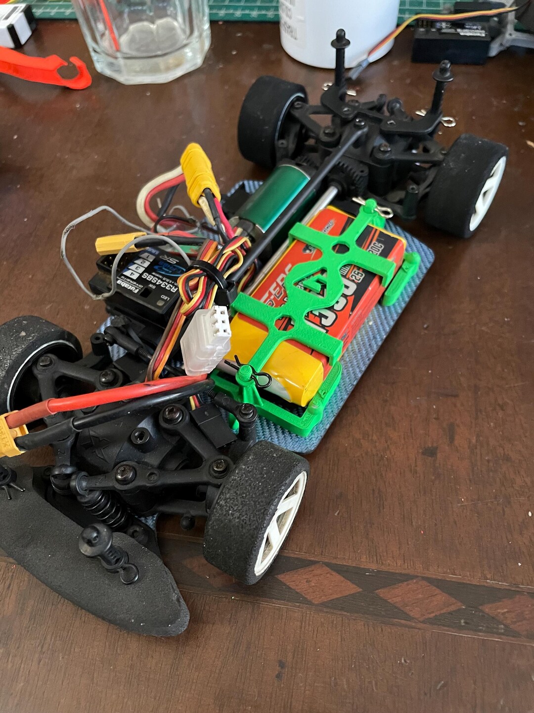 Battery Compartment Chassis for Xray M18 – RC Car 1/18 - Battery ...