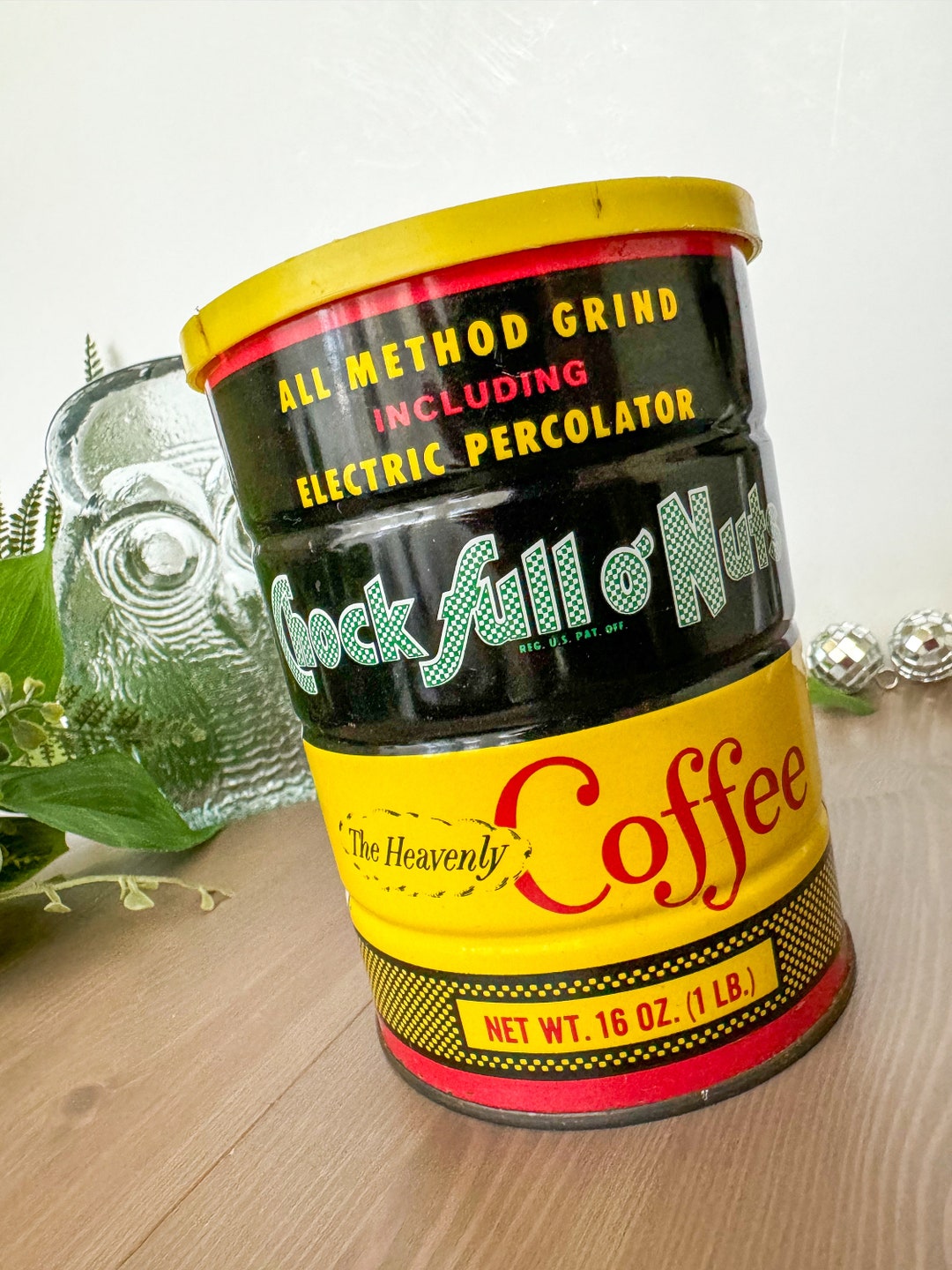Vintage Coffee Can - Chock Full O Nuts - Etsy