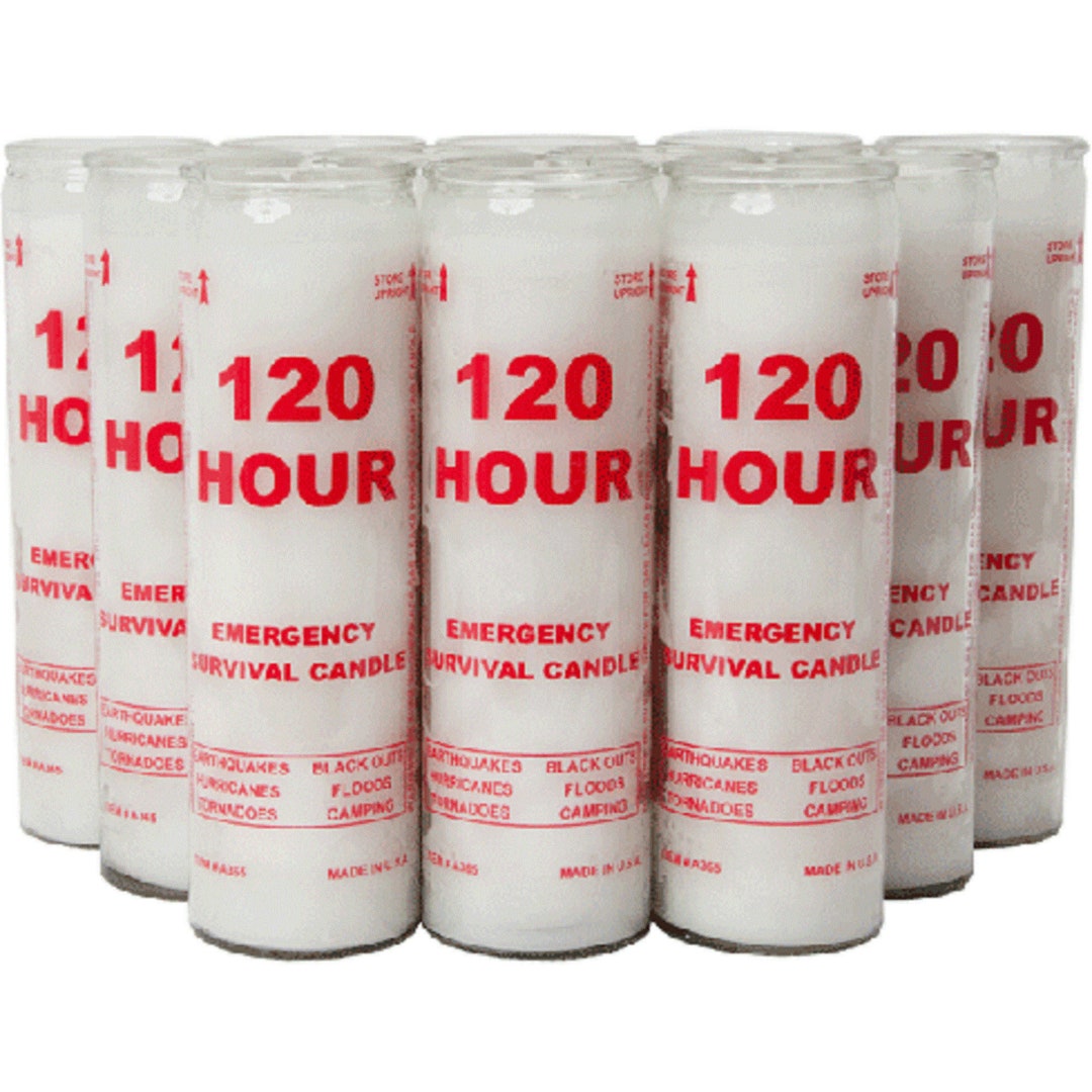 Emergency Survival Candle – 120-hour Burn Time, 2-pack for Preppers ...