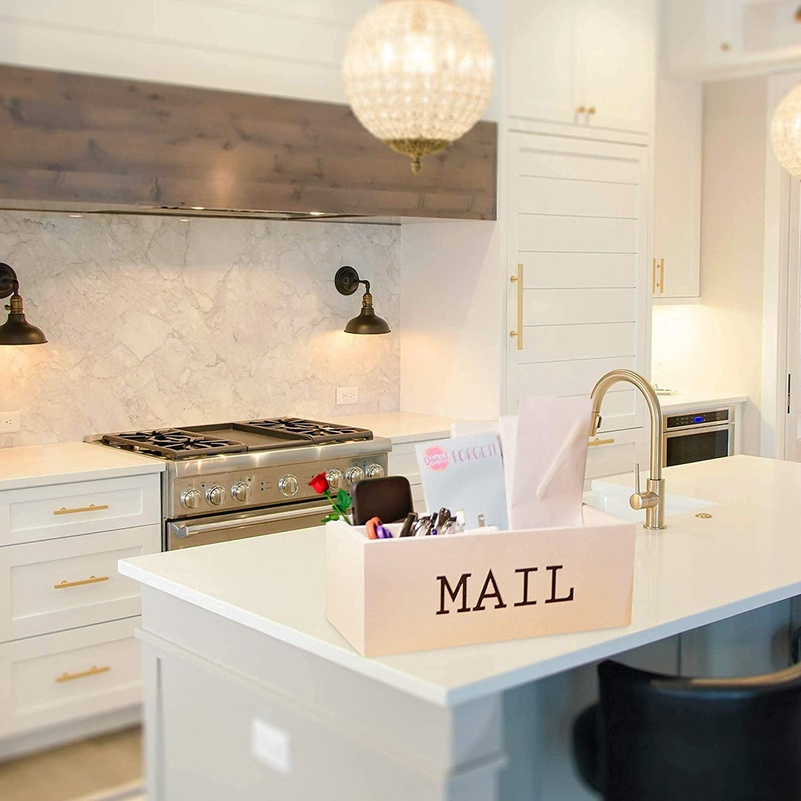 Sale Mail Holder for Countertop Rustic Mail Organizer - Etsy