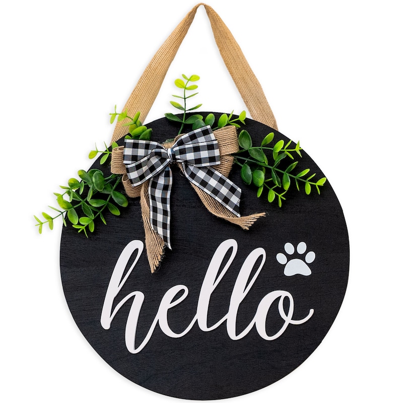Hello Door Sign - Etsy