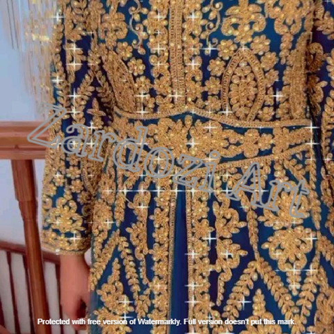 Moroccan Kaftan Embroidered Kaftan Robe Caftan Dress Maxi - Etsy