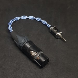4-pin XLR Adapter Cable - Convert to 3.5mm/6.35mm(1/4") Single Ended - Convert to 2.5mm/4.4mm ...