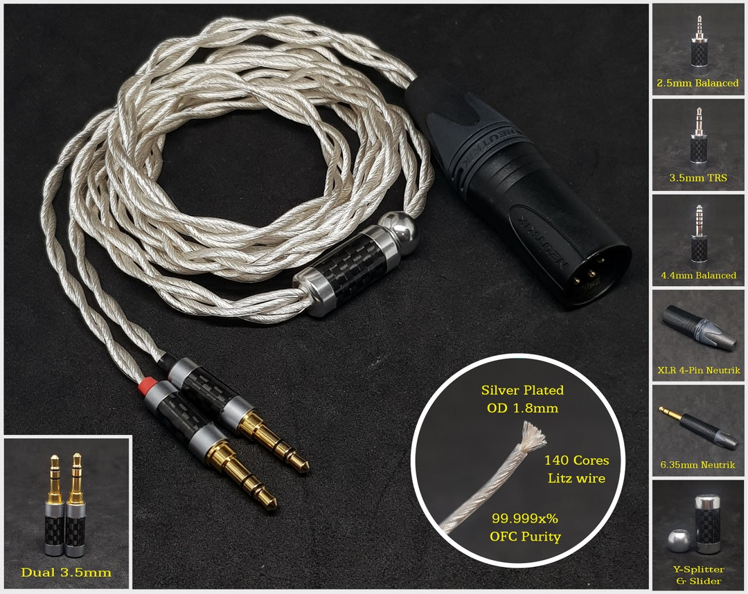 Cable for Arya/sundara/ananda/susvara OFC Silver Plated Copper Custom ...