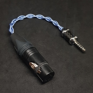 4-pin XLR Adapter Cable - Convert to 3.5mm/6.35mm(1/4") Single Ended - Convert to 2.5mm/4.4mm ...