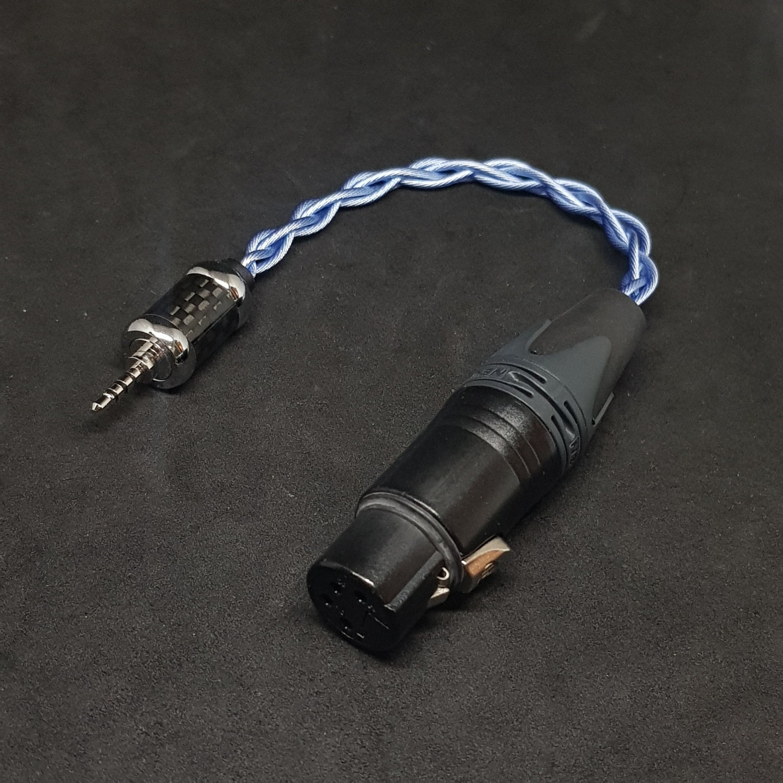 4-pin XLR Adapter Cable - Convert to 3.5mm/6.35mm(1/4") Single Ended - Convert to 2.5mm/4.4mm ...