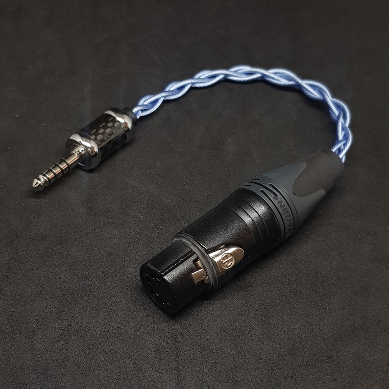 4-pin XLR Adapter Cable - Convert to 3.5mm/6.35mm(1/4") Single Ended - Convert to 2.5mm/4.4mm ...