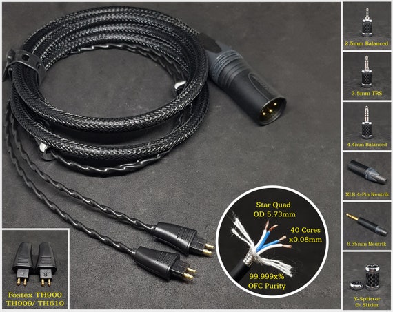 Cable for Fostex TH-900 MKII/ TH909/ TH610/ TRX00 Custom - Etsy