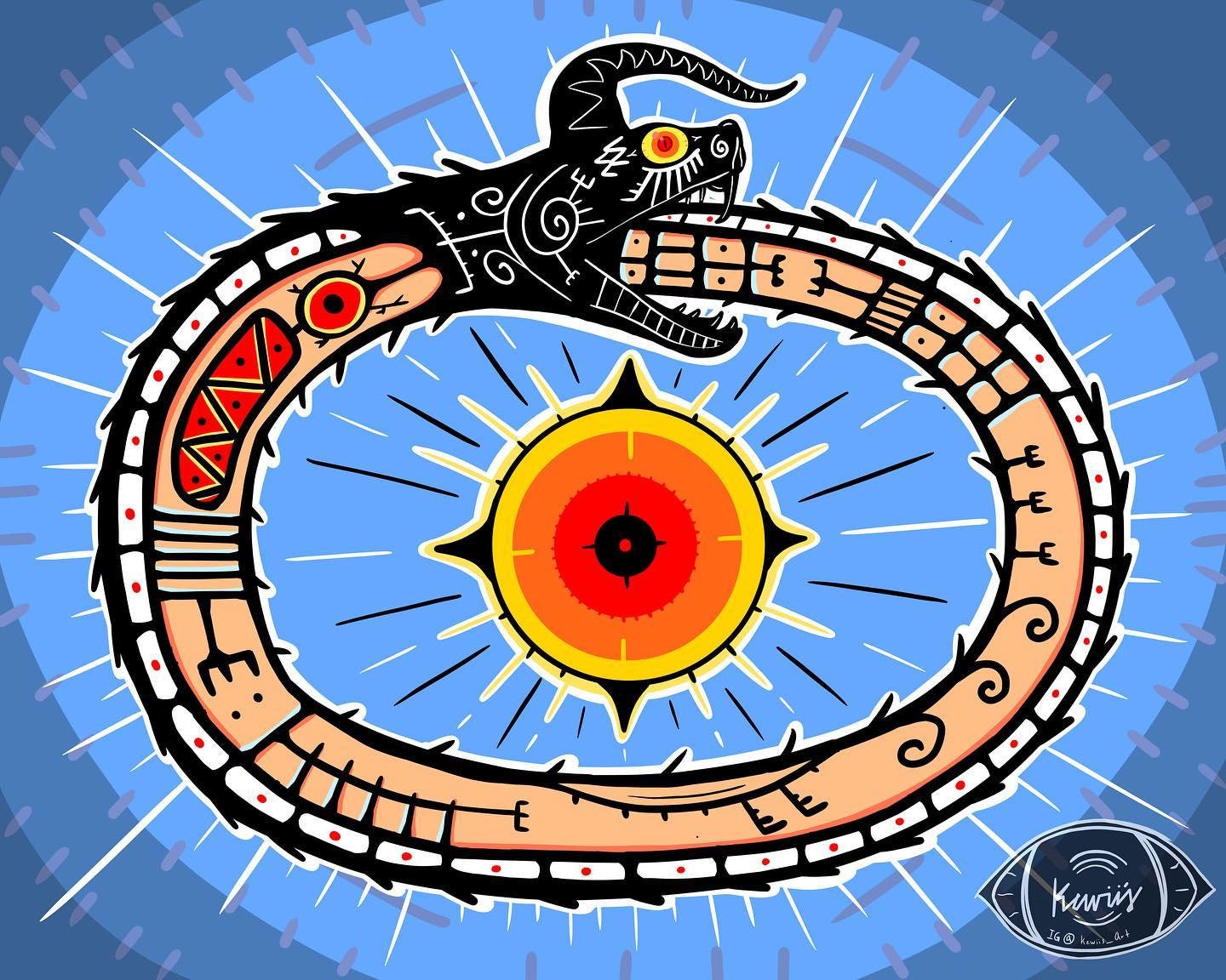 Eternal Horned Serpent - Etsy