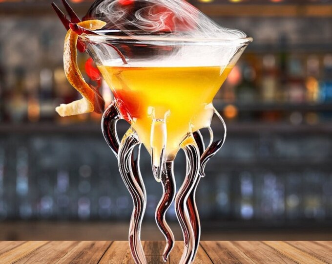 Pair of Octopus Shot/cocktail Glass cocktail Bar Barware Cocktail Party ...