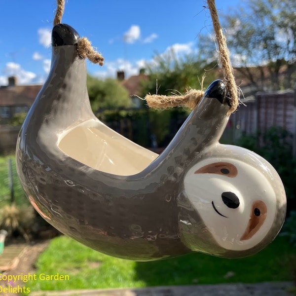 Hanging Sloth Planter - Etsy
