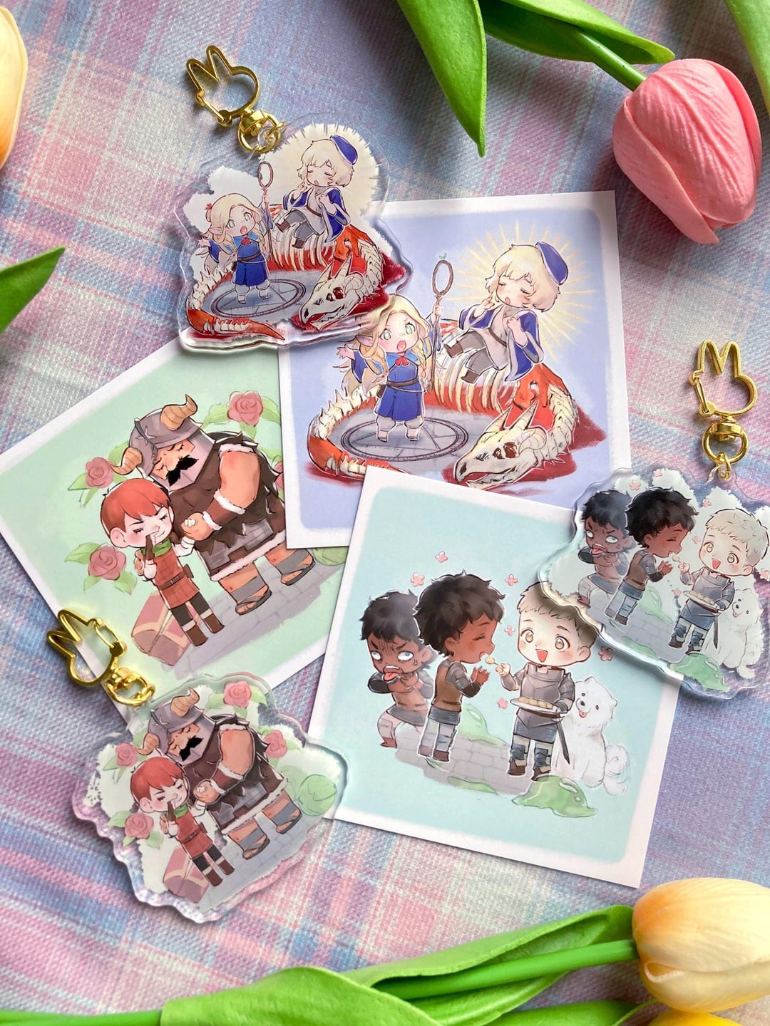Dungeon Meshi Prints, Charms/keychains, Sticker Dunmeshi Fan Merch ...