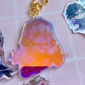 Arcane Keychain Charm, Holographic Sticker, Vi, Caitlyn, Jinx, Ekko ...