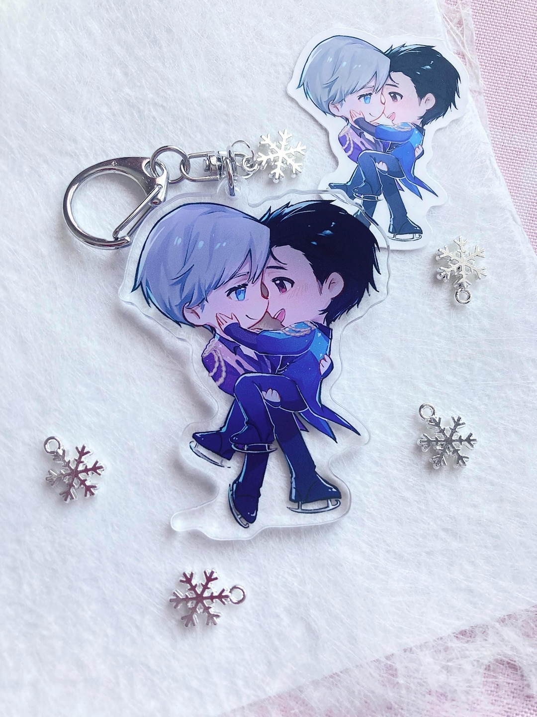 Yuri on Ice Victuuri Keychains, Charms, Fanmerch, Sticker - Etsy