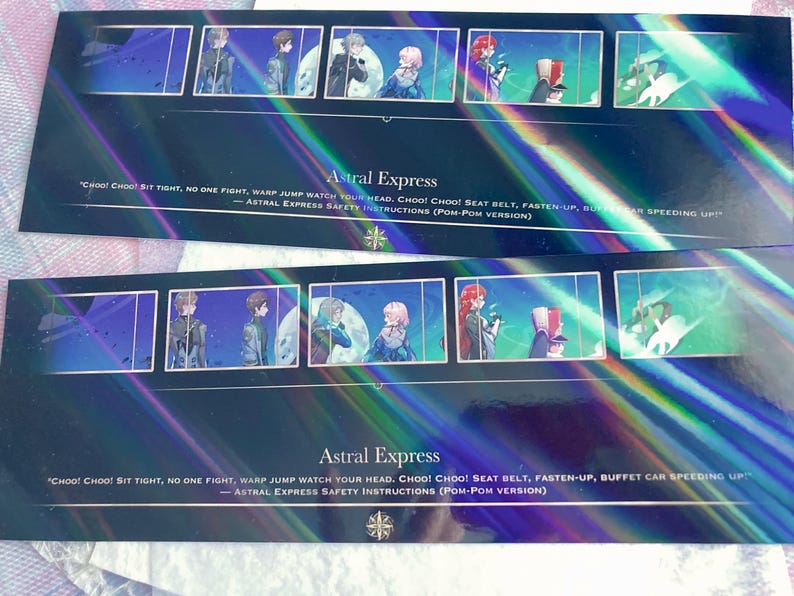 Astral Express Holographic Ticket, Print/postcard, HSR Honkai Star Rail ...