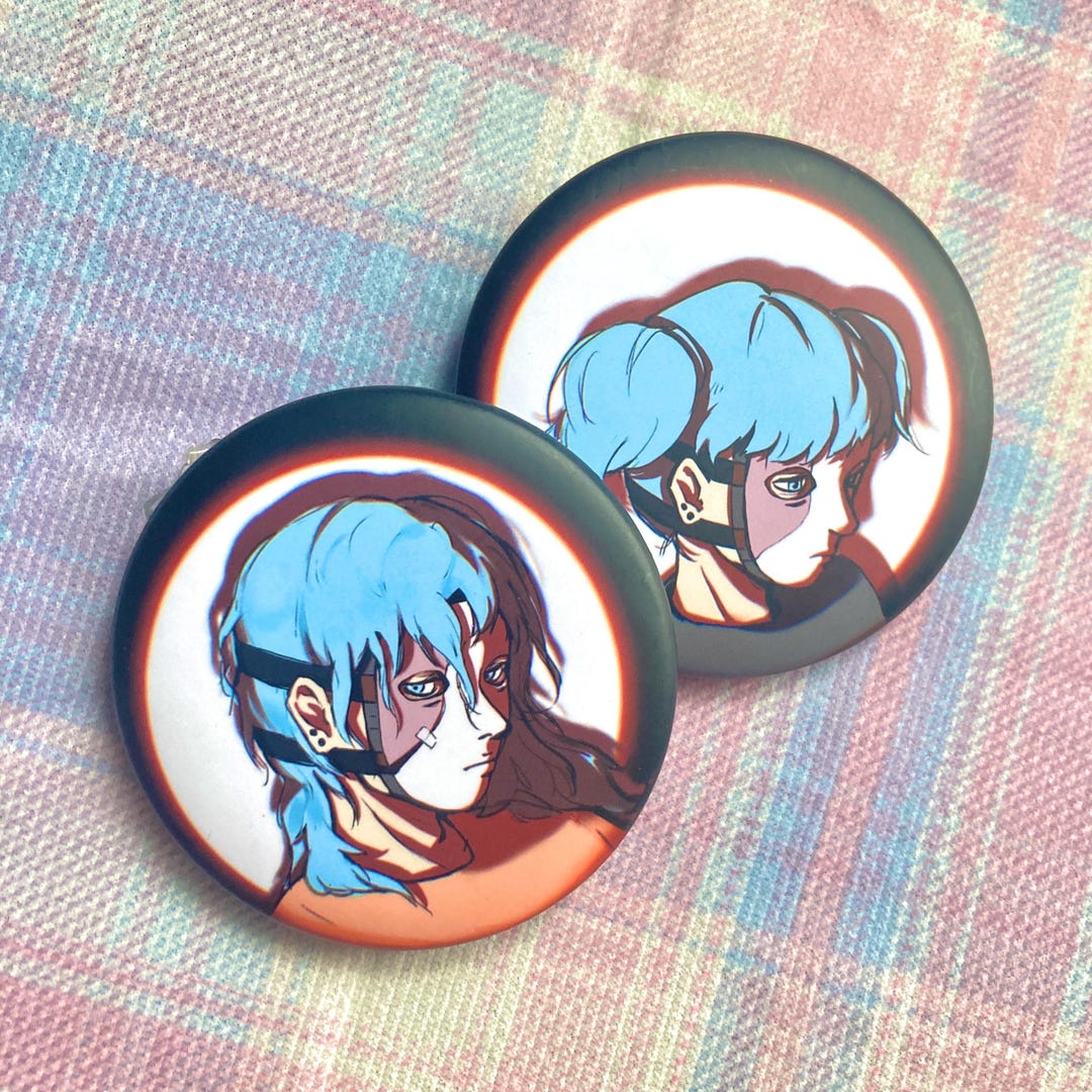 Sally Face Badge Set, Horror Game Pin - Etsy