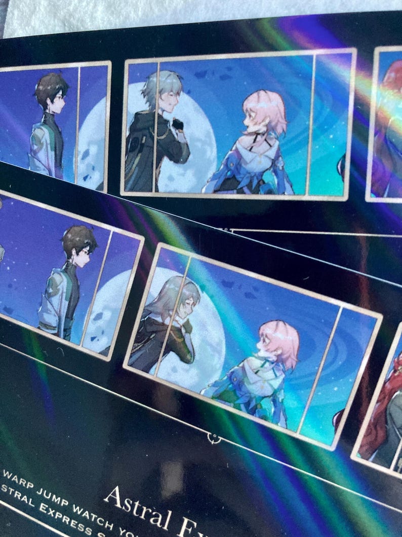 Astral Express Holographic Ticket, Print/postcard, HSR Honkai Star Rail ...