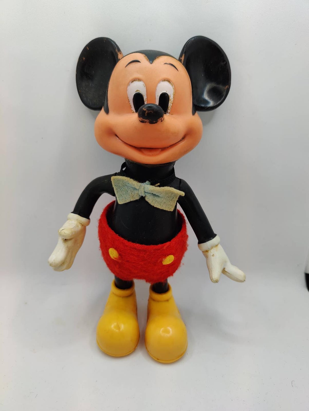 Vintage Mickey Mouse Figure – 1960s WDP Hong Kong – 8 Inch Plastic ...