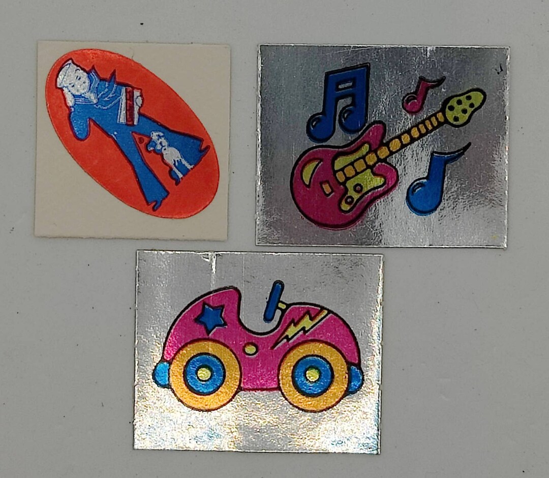 Vintage Cracker Jack Stickers – Shiny Stickons – Set of 3 – Gordy ...