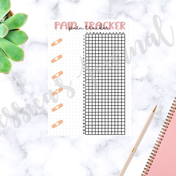 Jessicas Journal Pain Tracker - Etsy