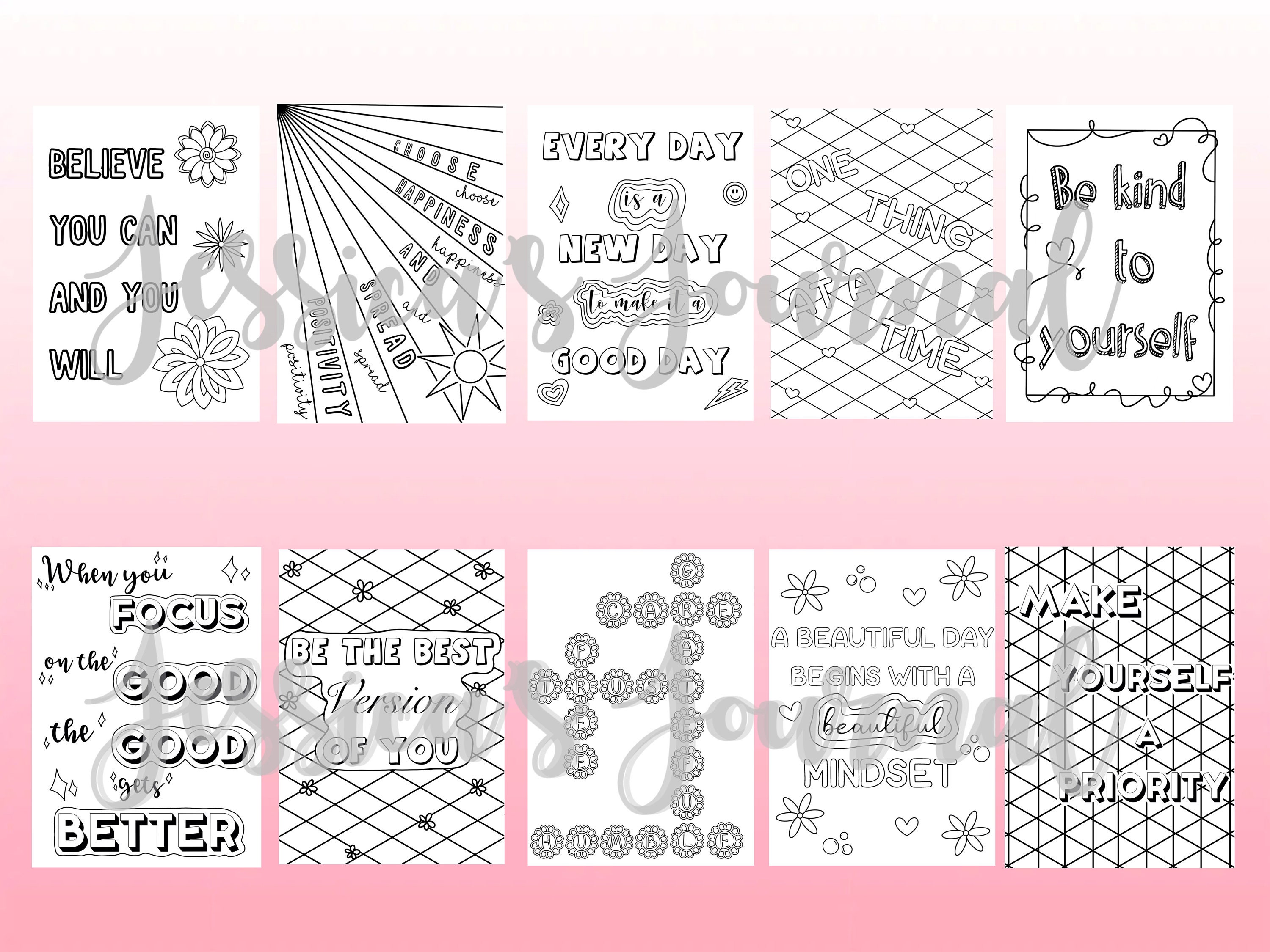 DIGITAL DOWNLOAD PDF Coloring Pages Bundle Full Sets - Etsy