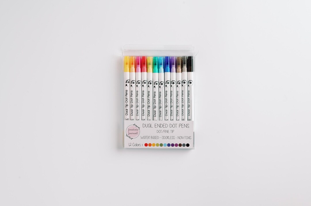Dual Ended Dot Pens | Dot/fine Tip | Jessica's Journal - Etsy