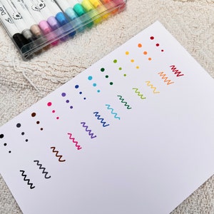 Dual Ended Dot Pens | Dot/fine Tip | Jessica's Journal - Etsy