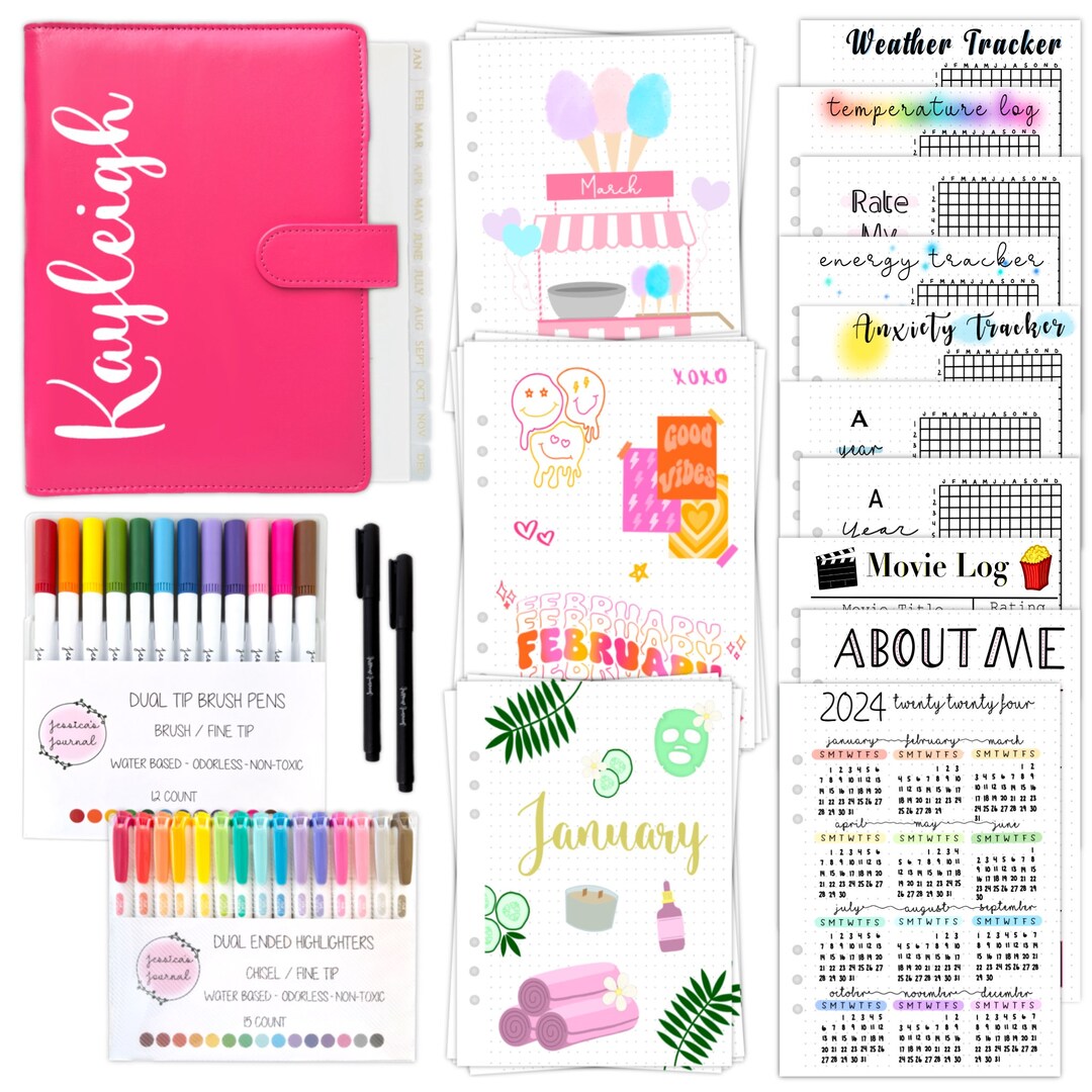 The Ultimate Starter Kit Yearly Pages Personalized Journal Monthly ...