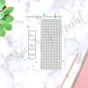 DIGITAL DOWNLOAD PDF Energy Tracker Bullet Journal - Etsy
