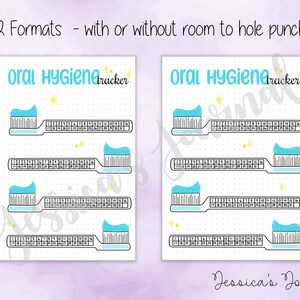 DIGITAL DOWNLOAD | PDF | Oral Hygiene Tracker | Jessica's Journal ...
