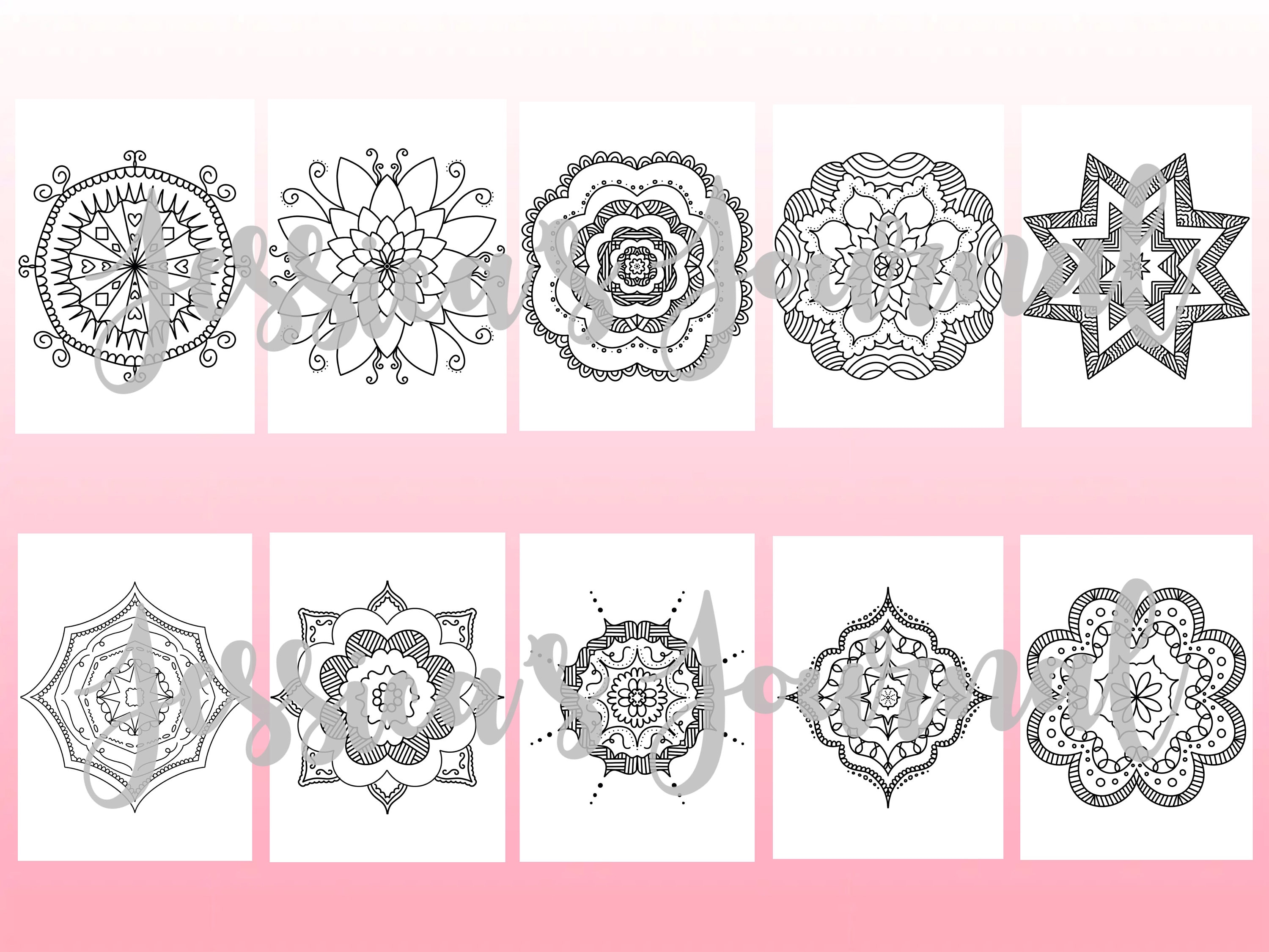 DIGITAL DOWNLOAD PDF Coloring Pages Bundle Full Sets - Etsy