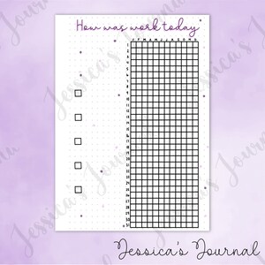 DIGITAL DOWNLOAD | PDF | How Was Work Today | Jessica's Journal Spread ...