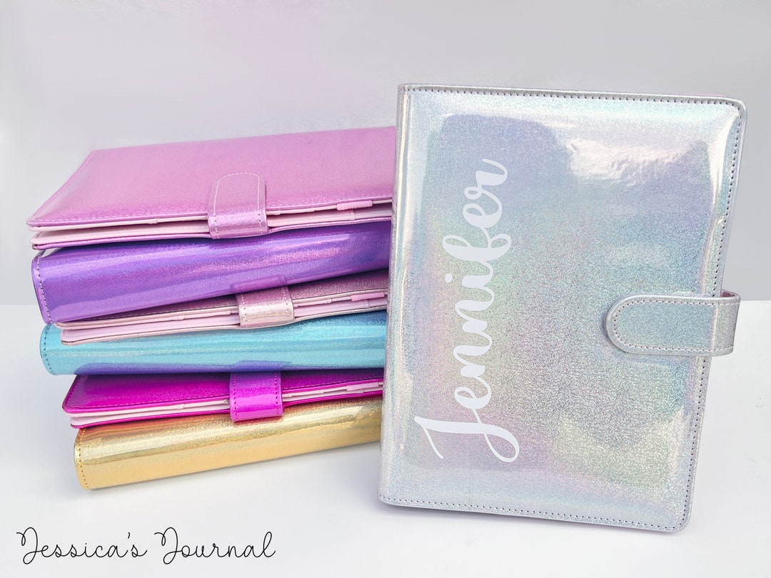 Personalized Glitter Journal 6 Ring Binder A5 Journal Journal Only, No ...