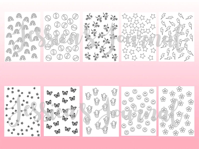 DIGITAL DOWNLOAD PDF Coloring Pages Bundle Full Sets - Etsy