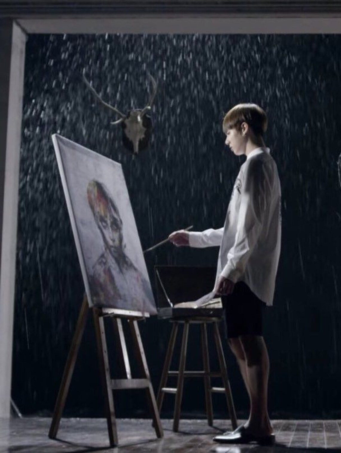 Abstract Boy Painting BTS Wings Poster Digital Download - Etsy