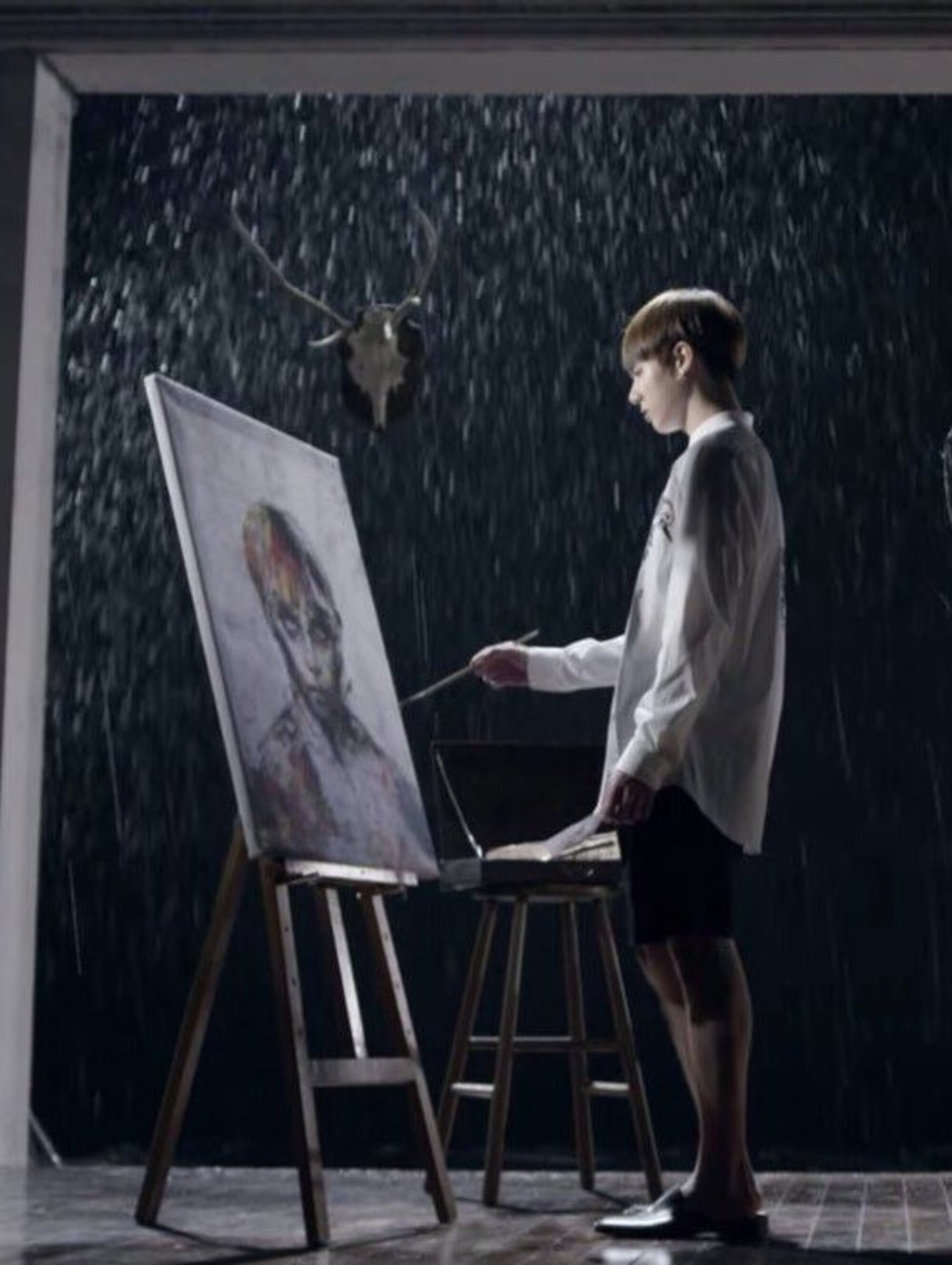 Abstract Boy Painting BTS Wings Poster Digital Download - Etsy