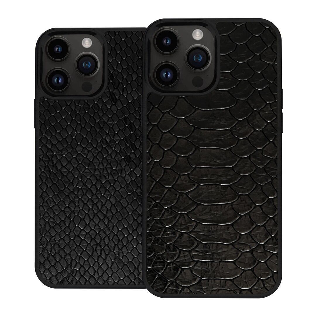 Black Snake Pattern iPhone 16 Case, Python iPhone 15 Case, Snake Skin ...