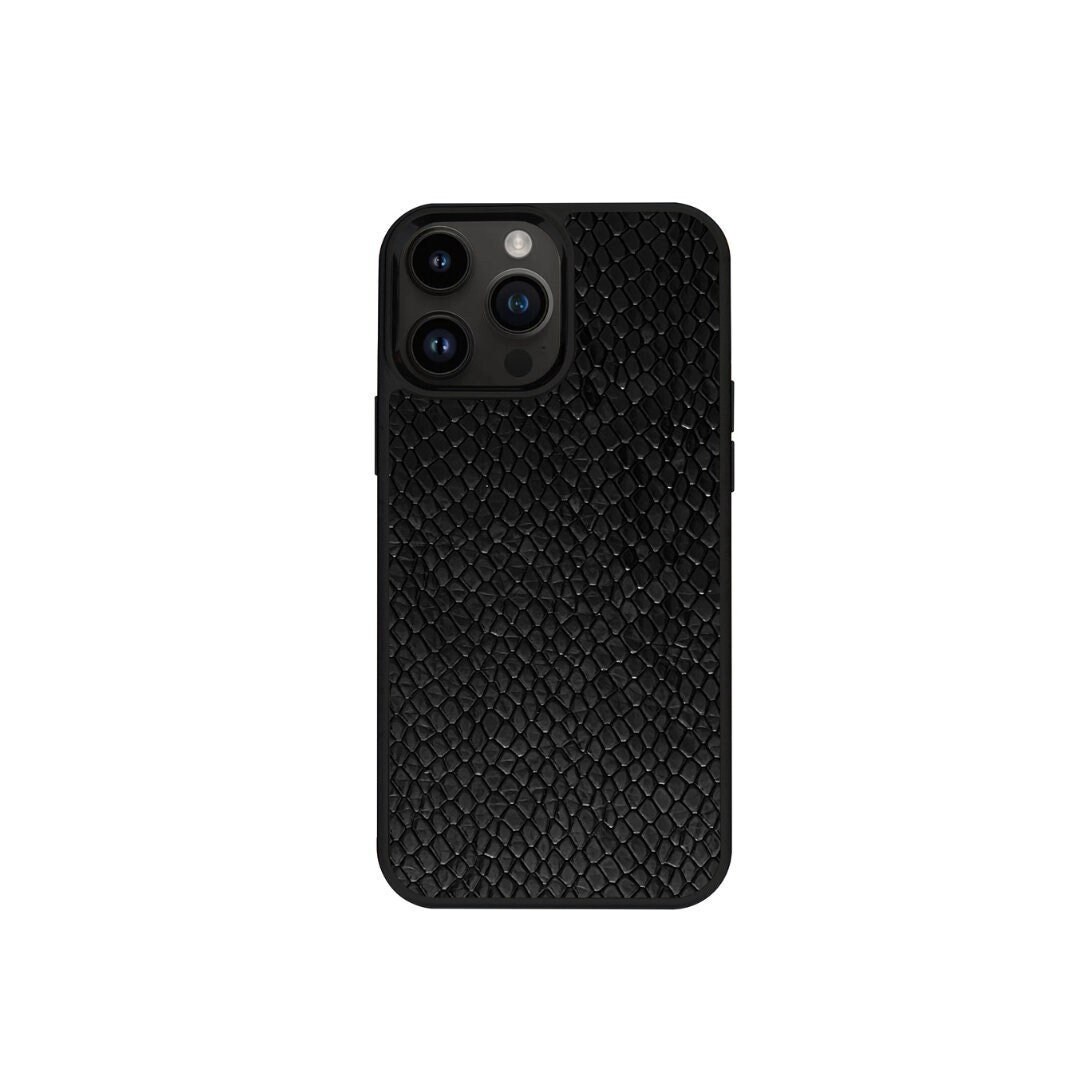 Python Pattern iPhone 16 Pro Max Case, Leather iPhone Case, Snakeskin ...