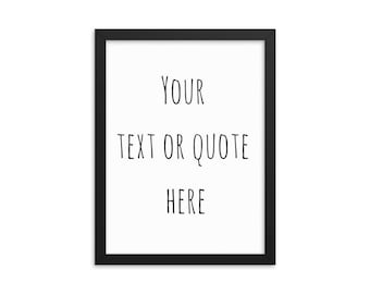 Custom Text Frame - Etsy
