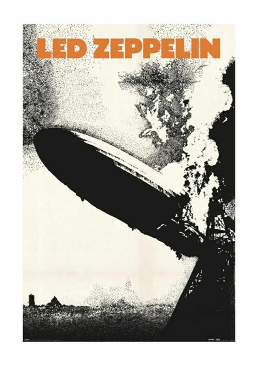 Led Zeppelin I Exploding Album Cover Poster, Vintage Copy Print - Etsy